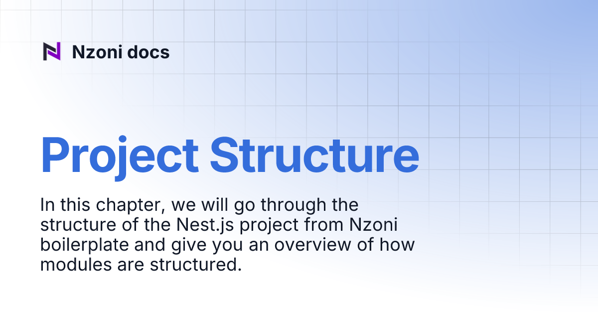 Project Structure | Nzoni docs